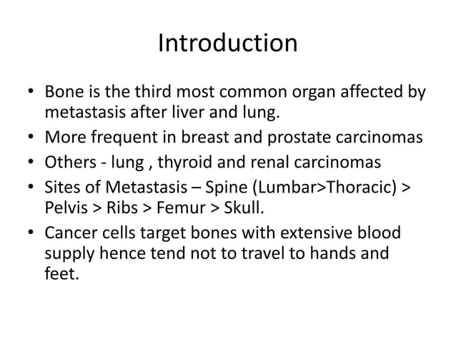 BONE METS & MANAGEMENT. | PPTX | Cancer | Diseases and Conditions