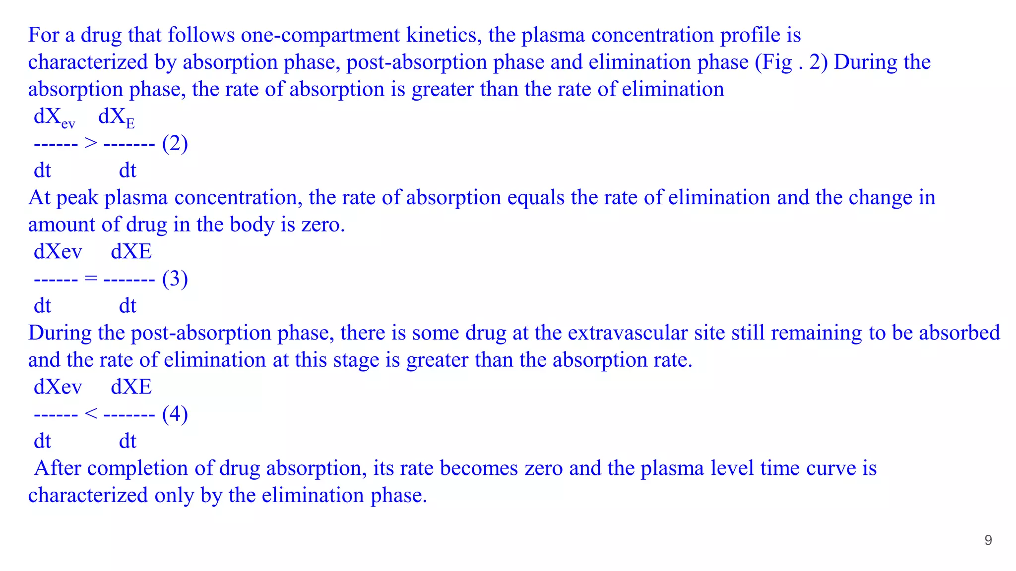 Determination of absorption and elimination rates on base of ...