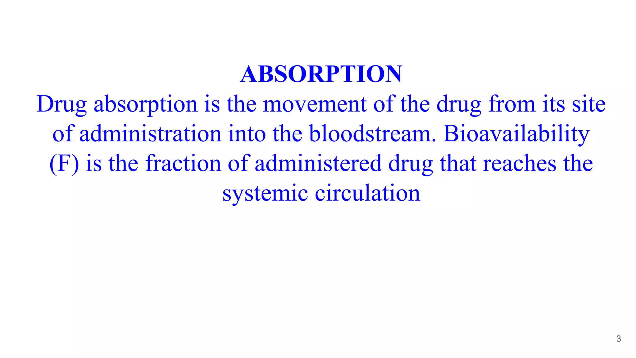 Determination of absorption and elimination rates on base of ...