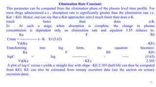 Determination of absorption and elimination rates on base of ...