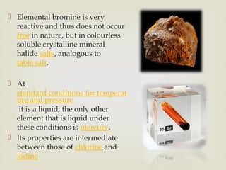 HOMOEOPATHIC MEDICINE BROMIUM PPT. pptx | PPTX