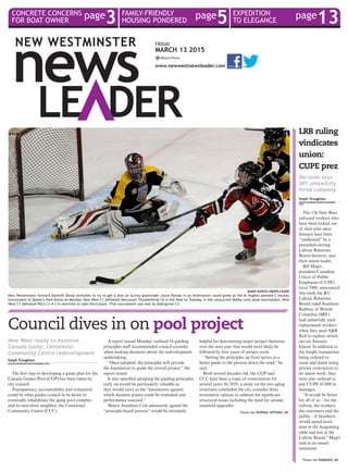 NewWest front page March 2015 | PDF | Rail Travel | Travel Type