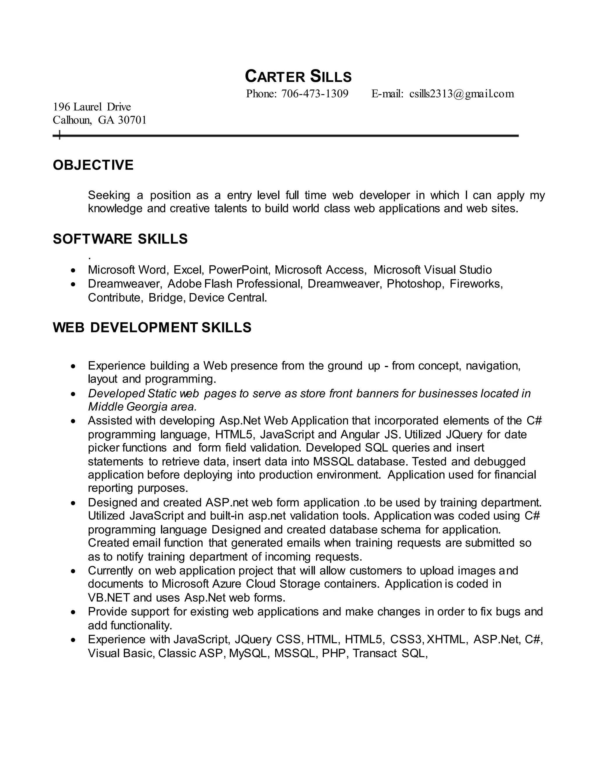 Carter Sills_Resume | DOCX