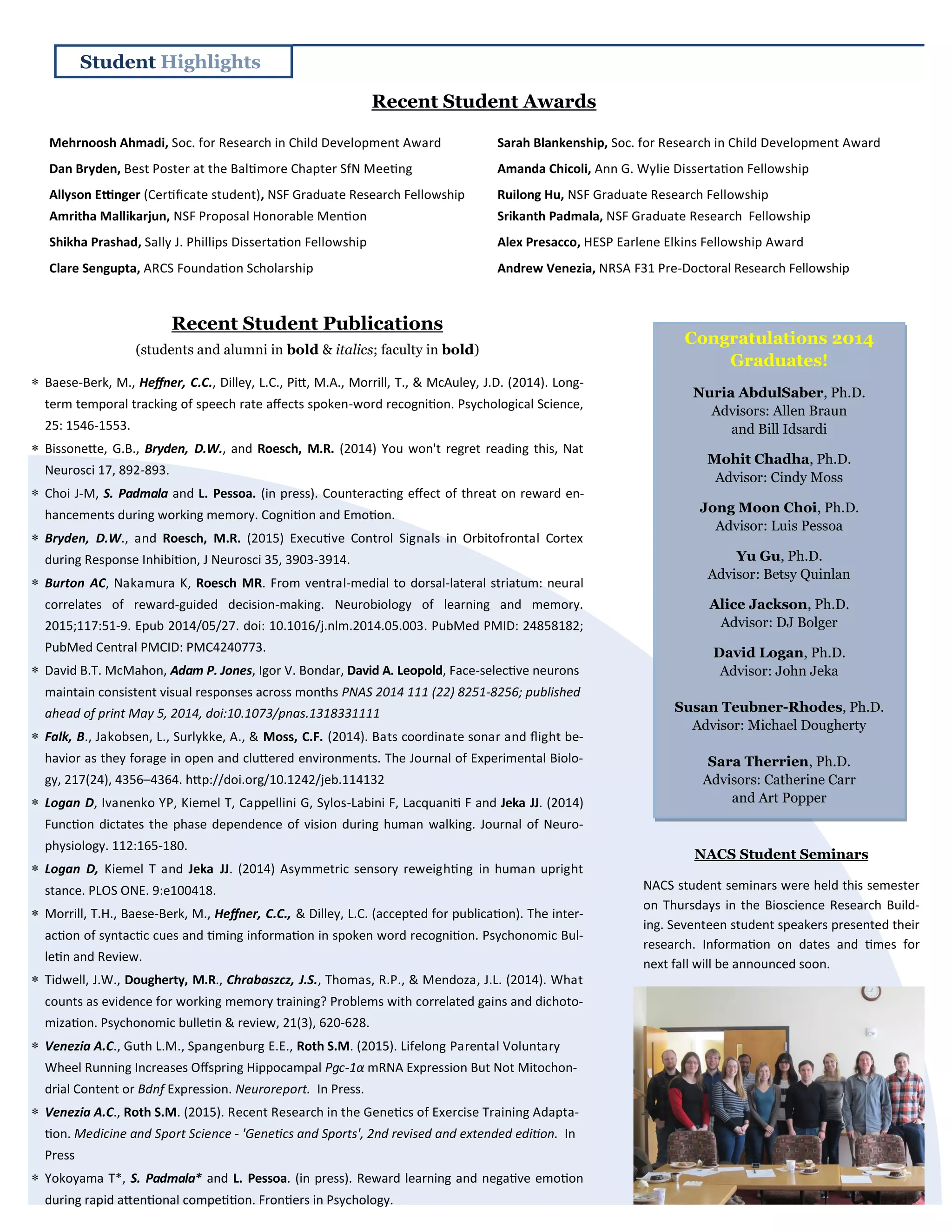 NACS Newsletter II CEBH | PDF