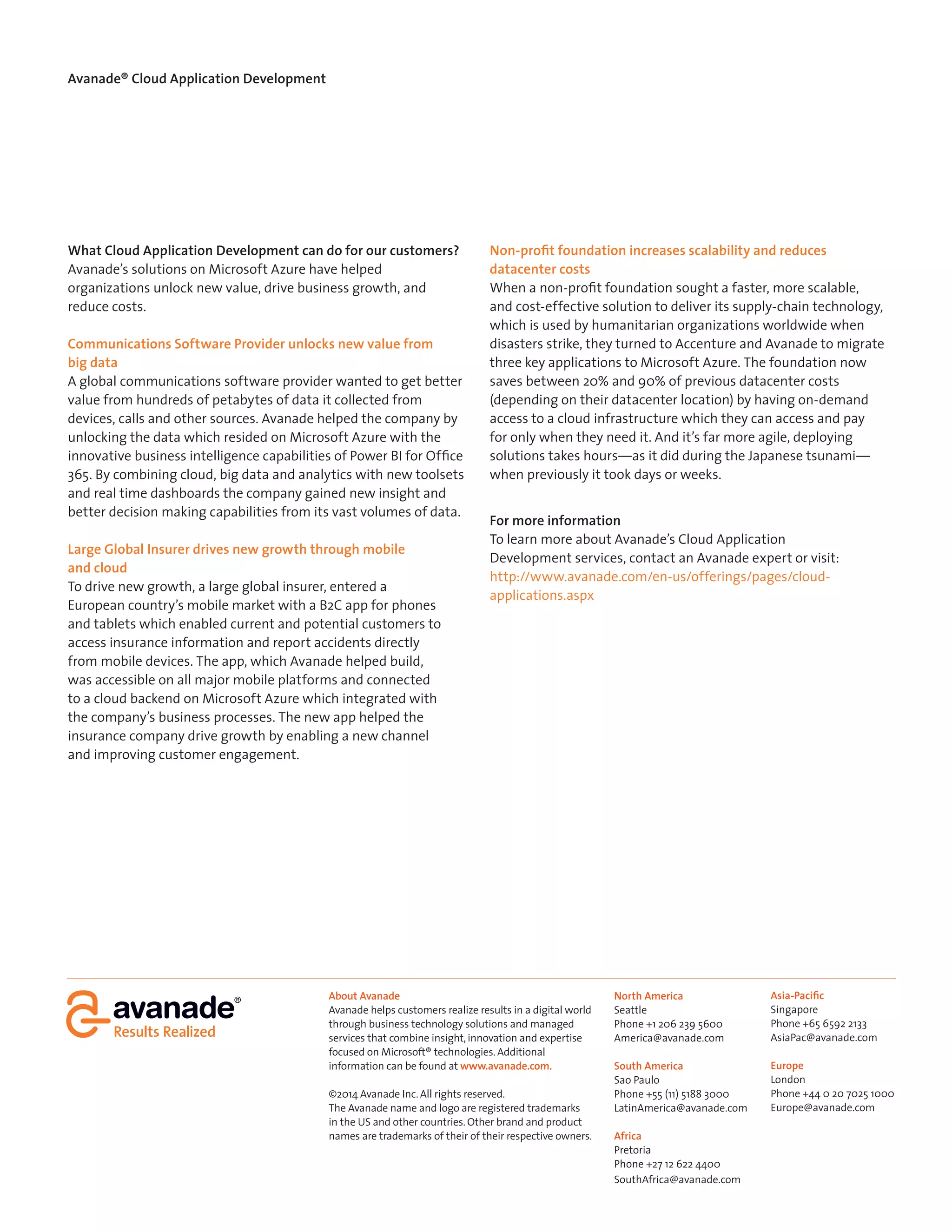 avanade-services-for-microsoft-azure-brochure | PDF
