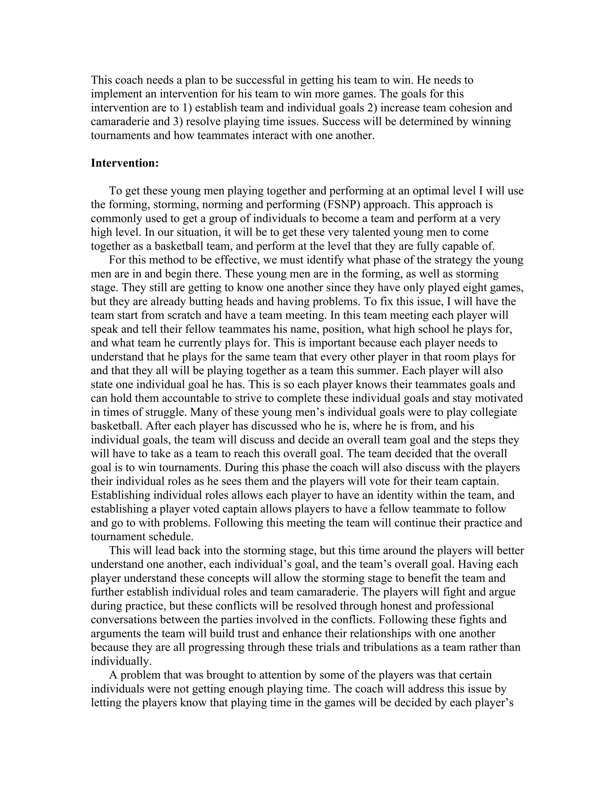 Sport's Psychology Case Study | PDF
