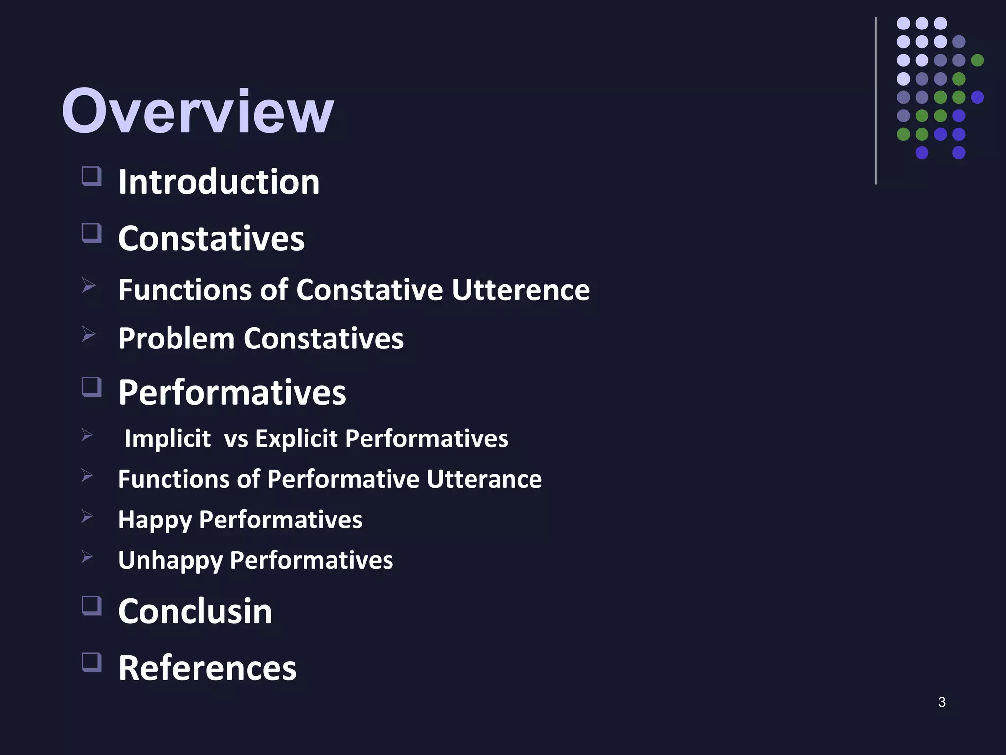 Constatives & performatives | PPT