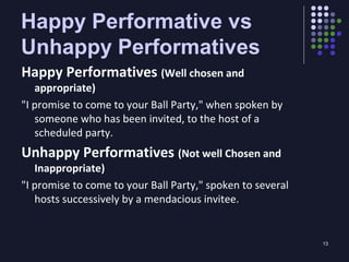 Constatives & performatives | PPT