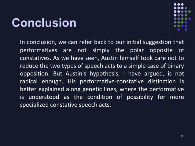 Constatives & performatives | PPT