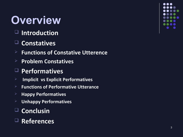 Constatives & performatives | PPT