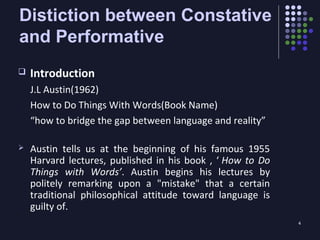 Constatives & performatives | PPT