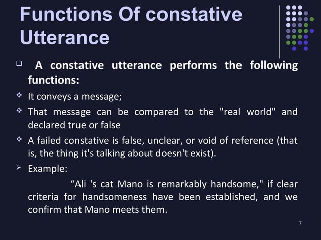 Constatives & performatives | PPT