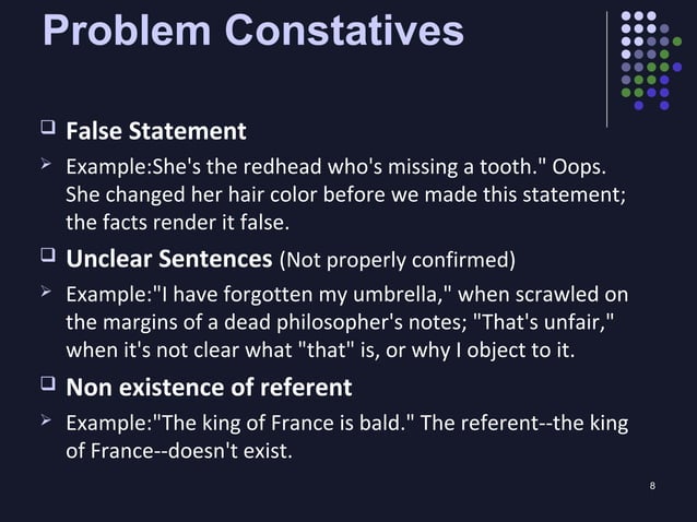 Constatives & performatives | PPT