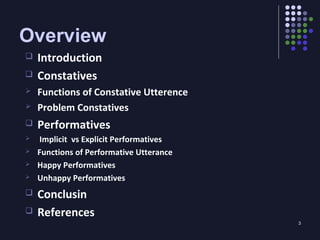 Constatives & performatives | PPT