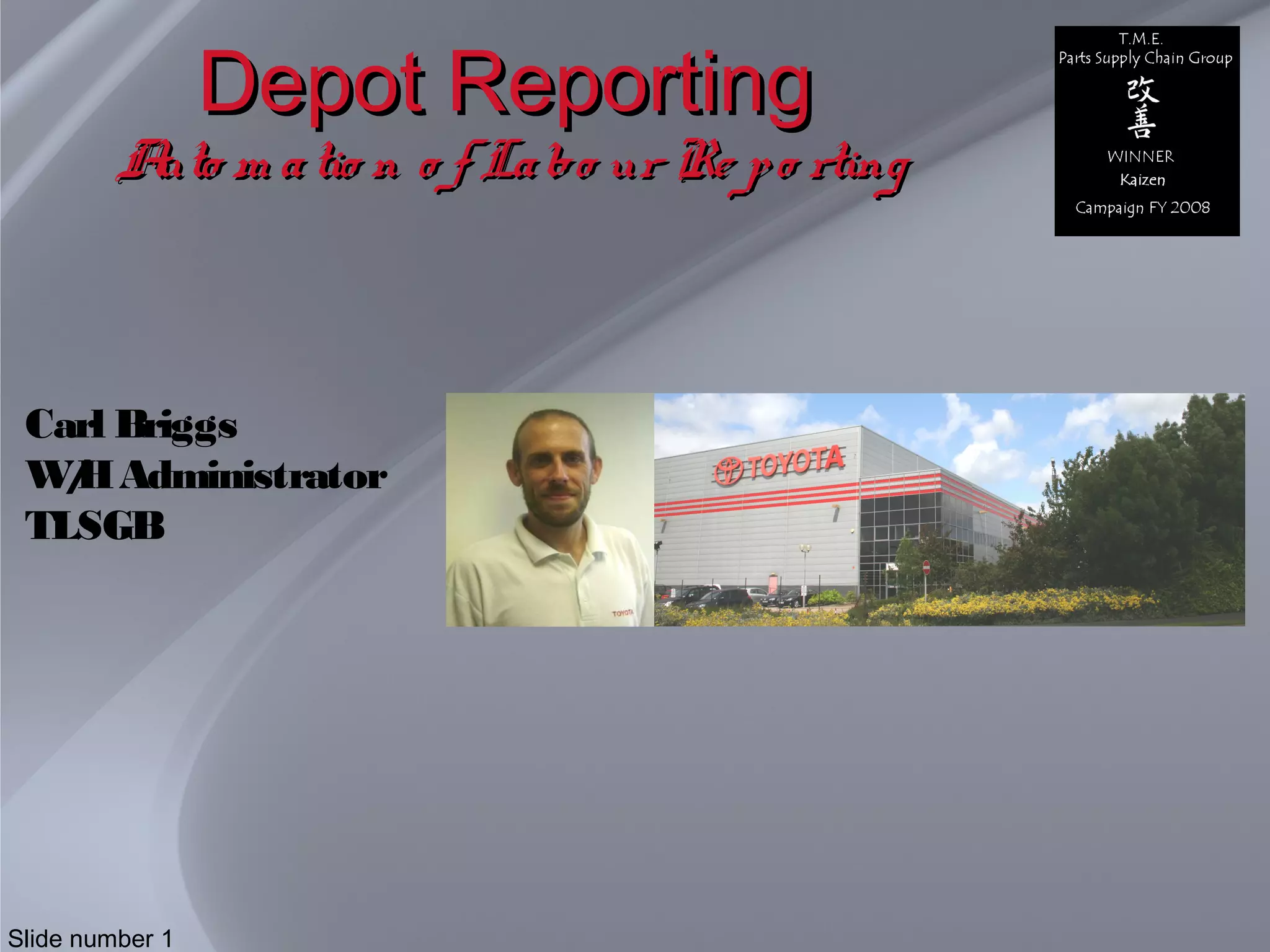 PSCG Kaizen Presentation CBR6223 | PPT