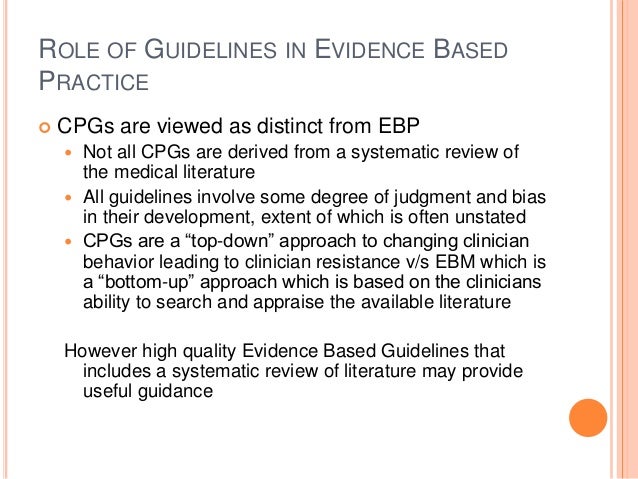 Clinical Practice Guidelines