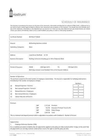 Liability Insurance | PDF