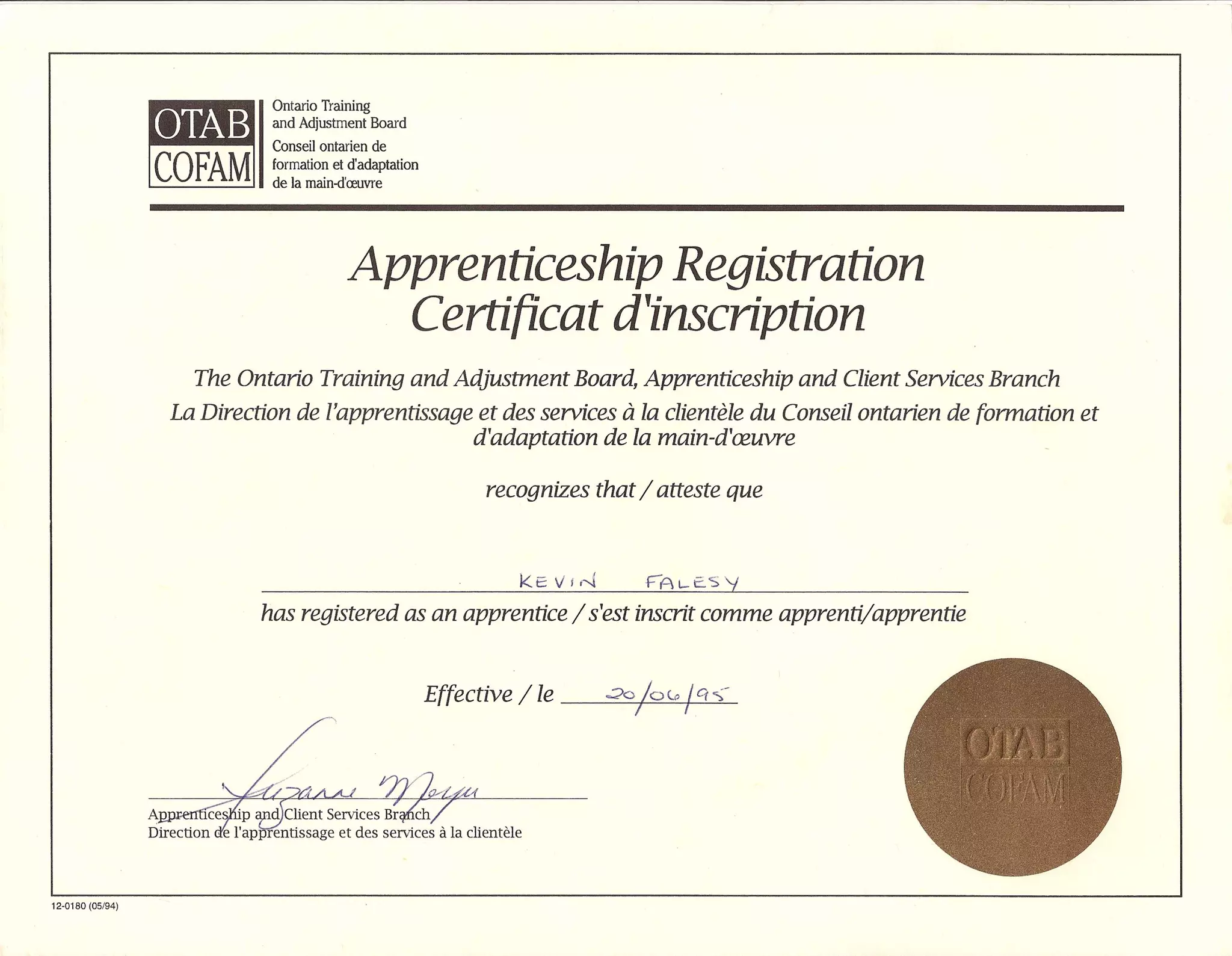 Apprenticeship Registration | PDF