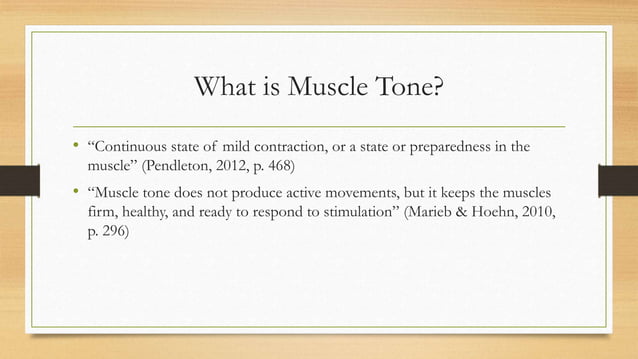 Tone Management | PPTX | Physical Therapy | Wellness