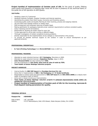 Dinesh CV IPP | DOC