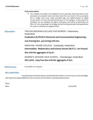 Srivalli Siddavatam | DOCX