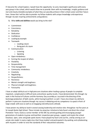 Justin Whiting - School Captains and Vice Captains Elections Nomination ...
