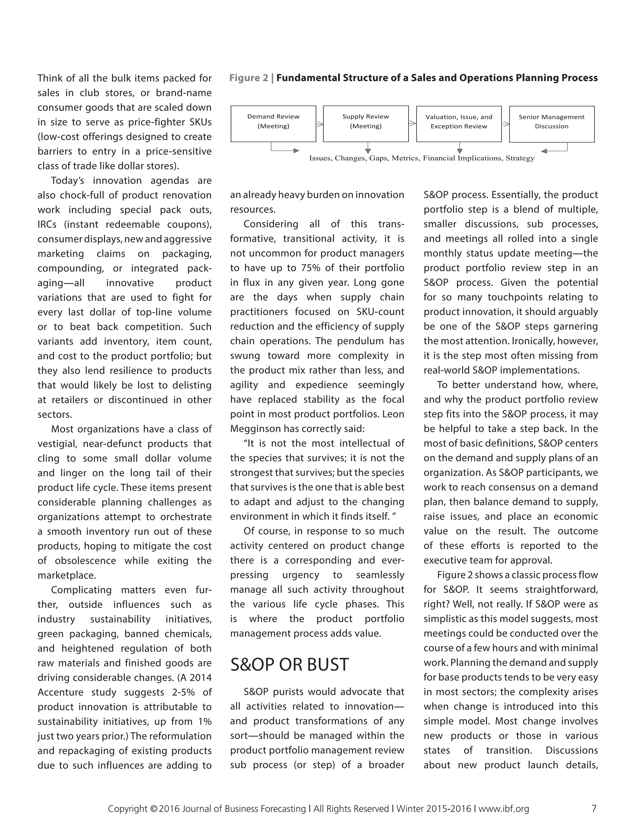 Portfolio Management & S&OP | PDF