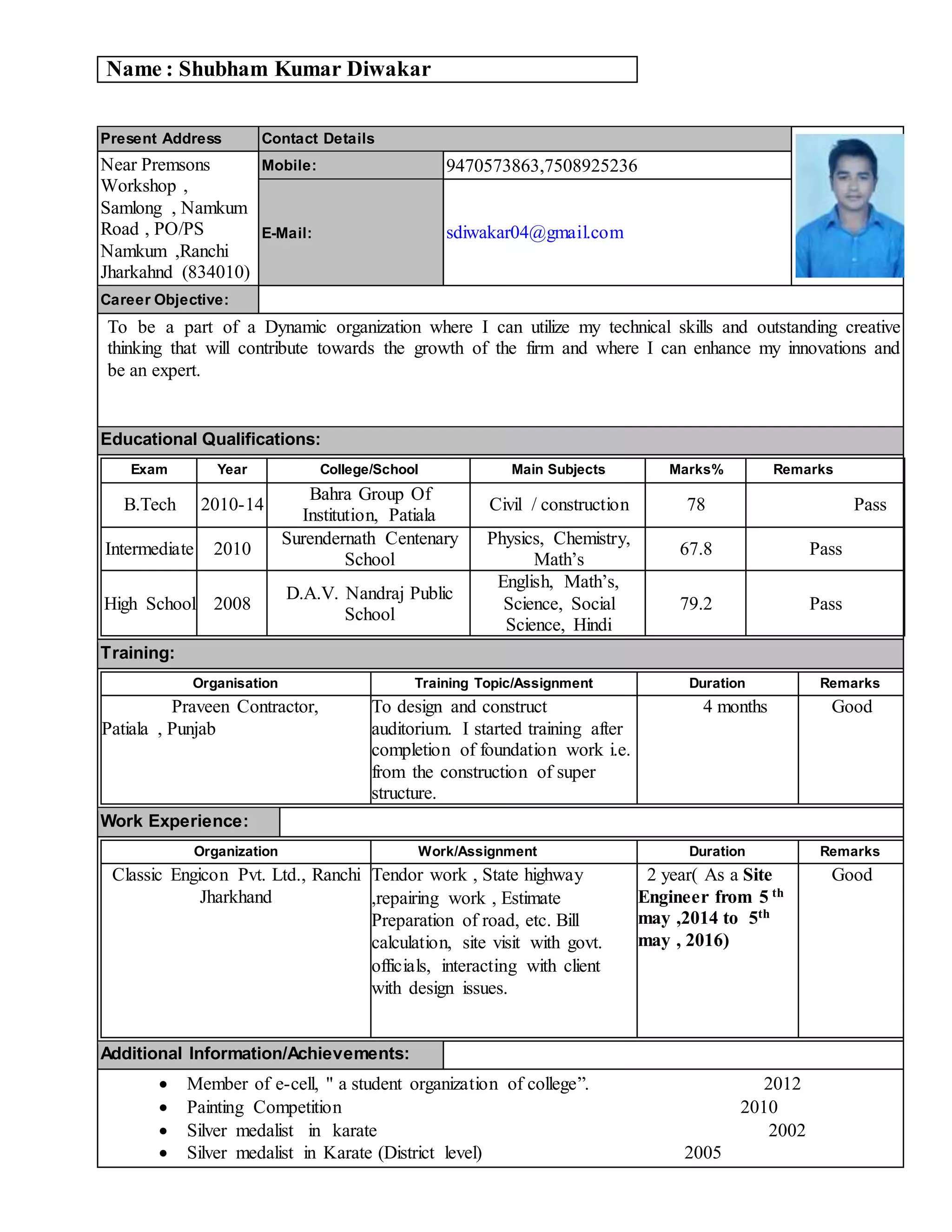 resume .classic | DOCX
