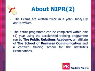 Everything to know about The Nigerian PR Professional Certitification | PPT