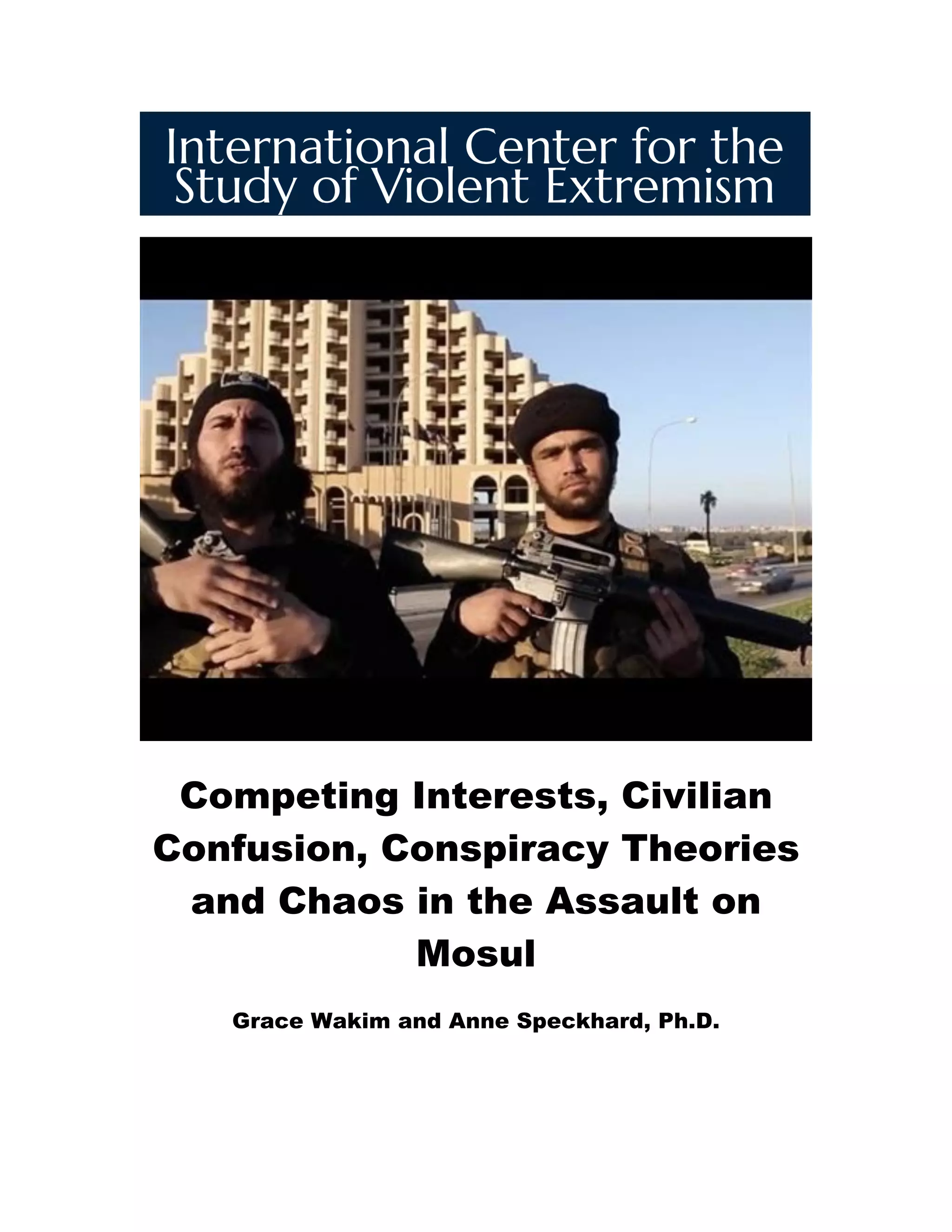 11-2-2016 Wakim & Speckhard Competing Interests in Mosul | PDF | Islam ...