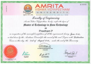 M.Tech degree certificates | PDF