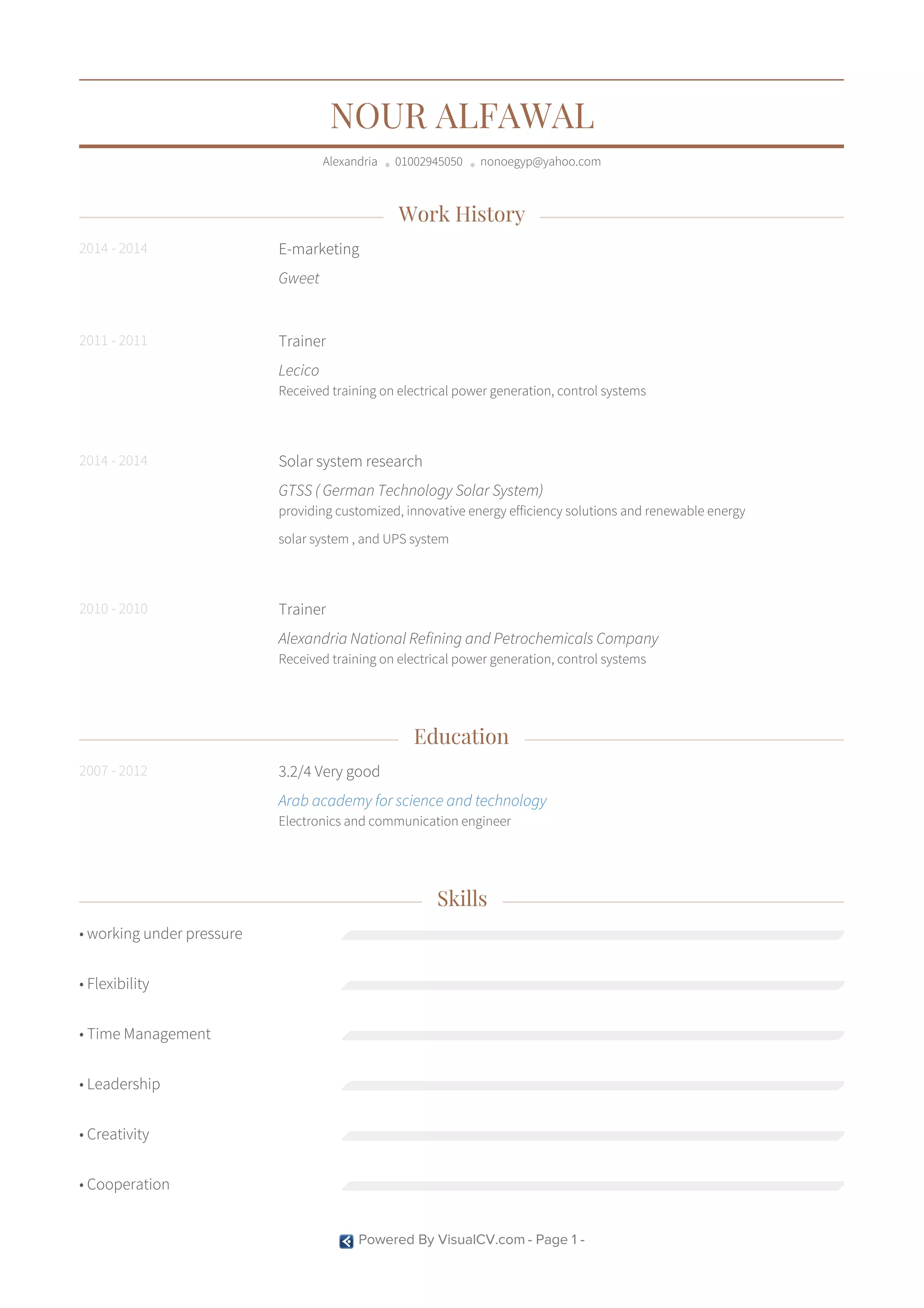 nour_alfawal_visualcv_resume w p | PDF