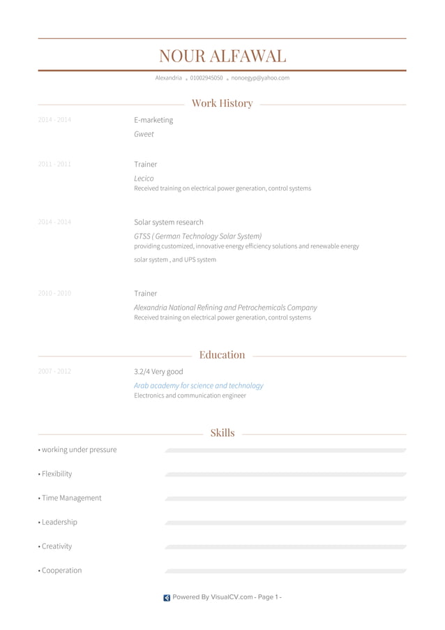 nour_alfawal_visualcv_resume w p | PDF