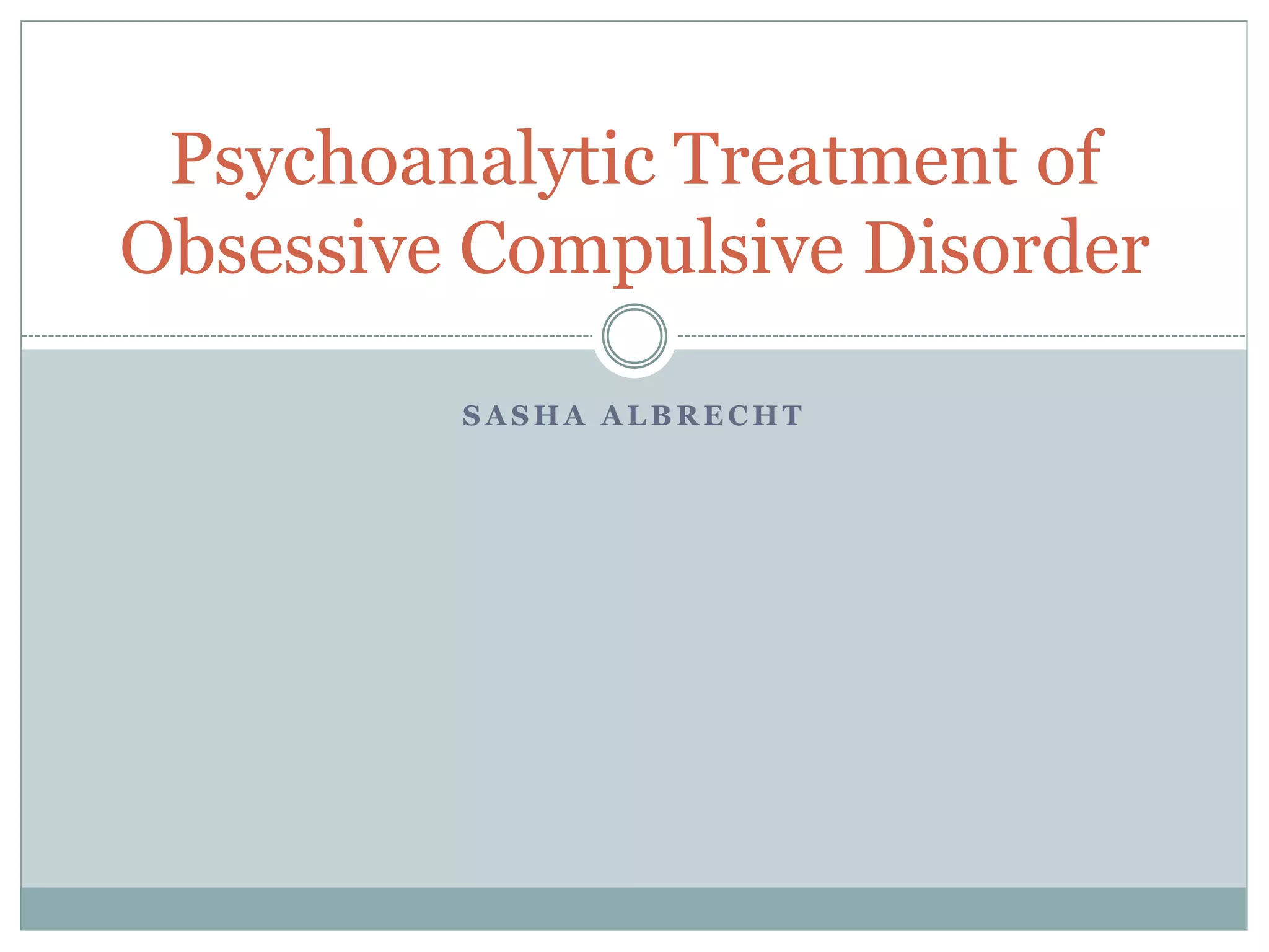 OCD presentation | PPTX