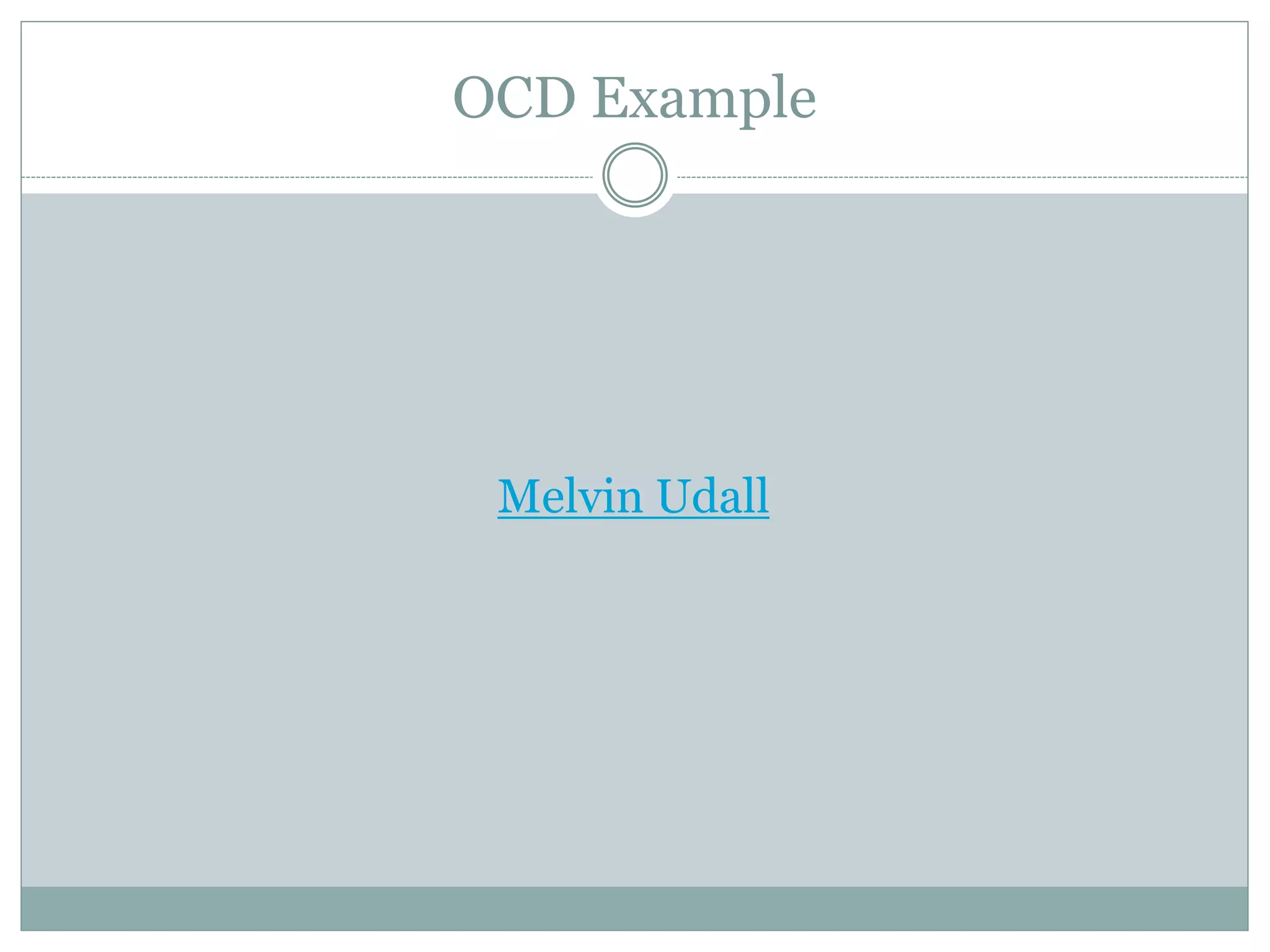OCD presentation | PPTX