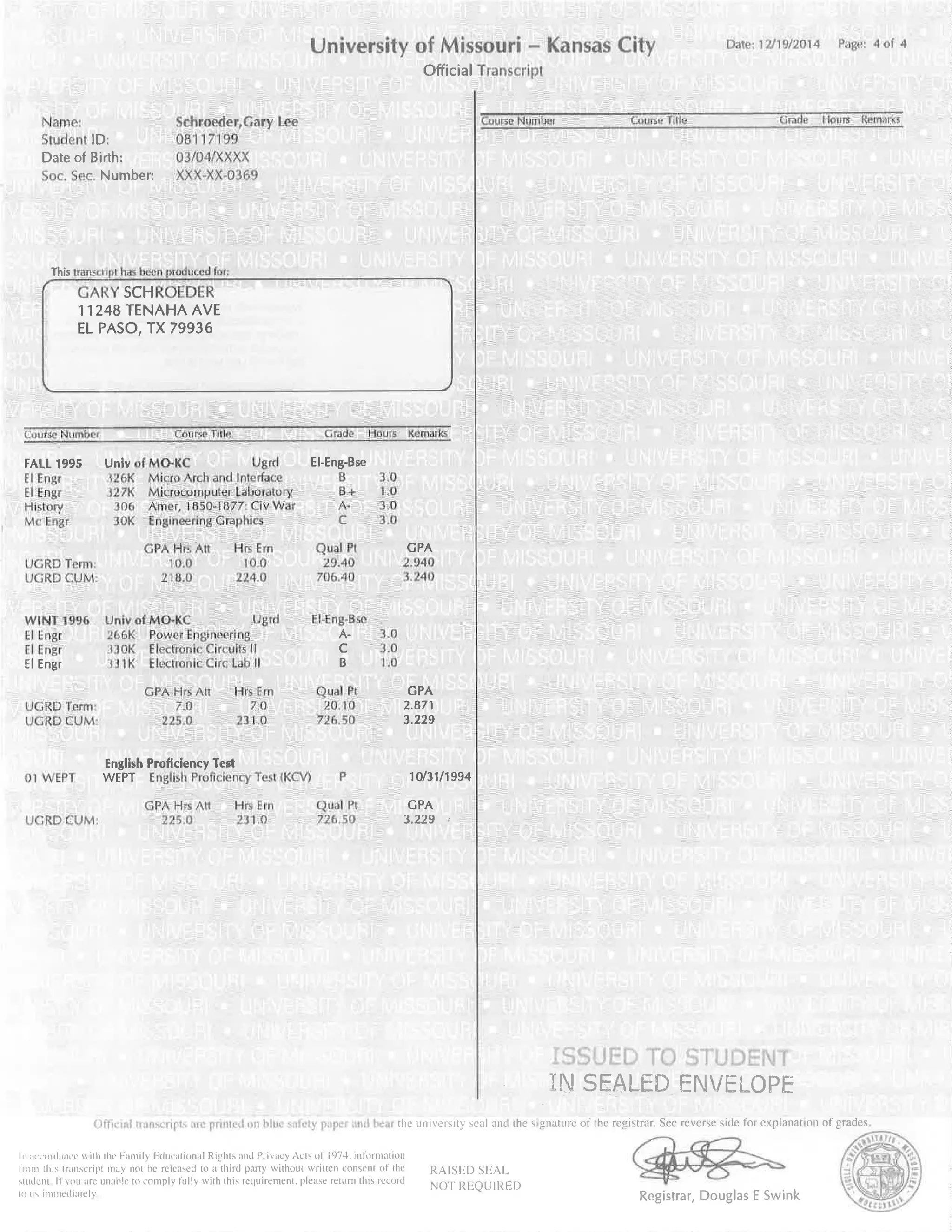 umkc transcript | PDF