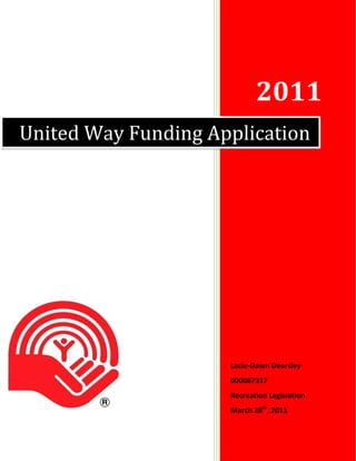CLH UNITED WAY Grant Application | PDF