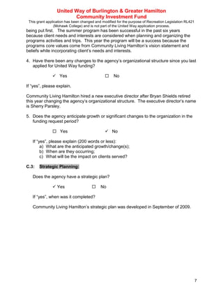 CLH UNITED WAY Grant Application | PDF