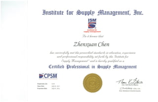 CPSM certificate | PDF