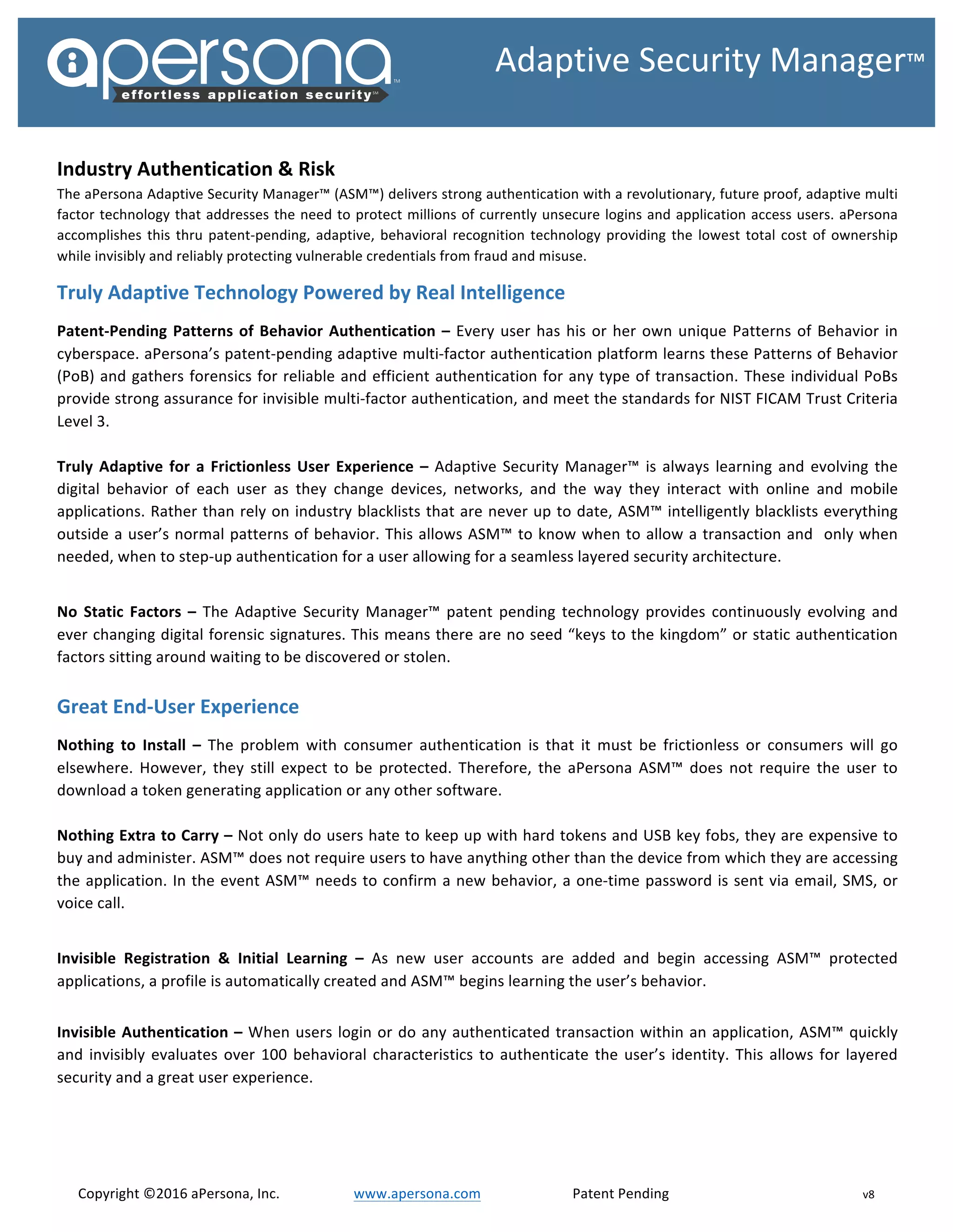 aPersona-aMFA-wPatternsOfBehaviorTech-v8_5 | PDF | Databases | Computer Software and Applications