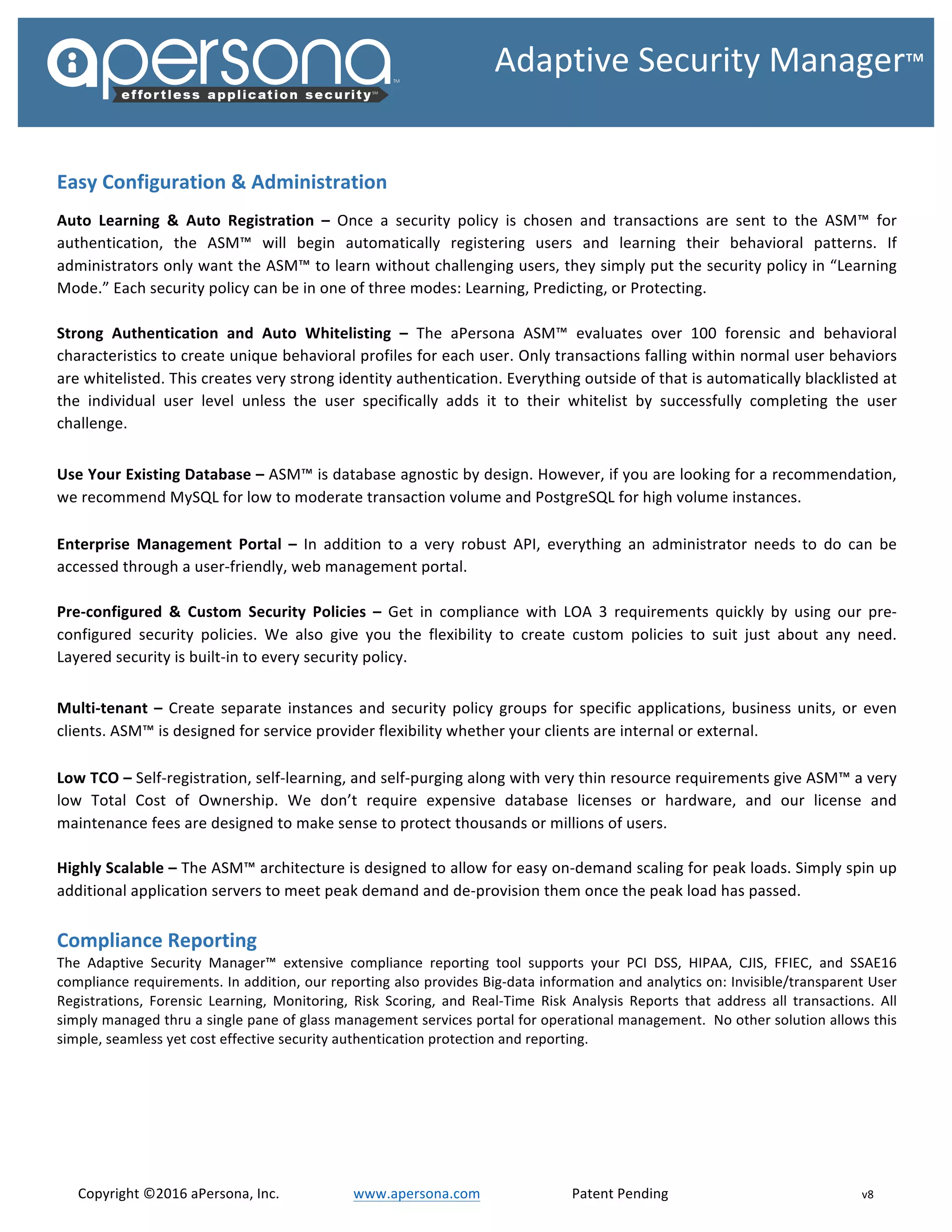aPersona-aMFA-wPatternsOfBehaviorTech-v8_5 | PDF | Databases | Computer Software and Applications