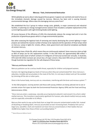 Mercury Letter | PDF