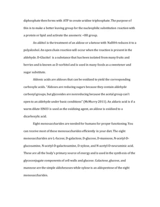Carbohydrates paper | PDF