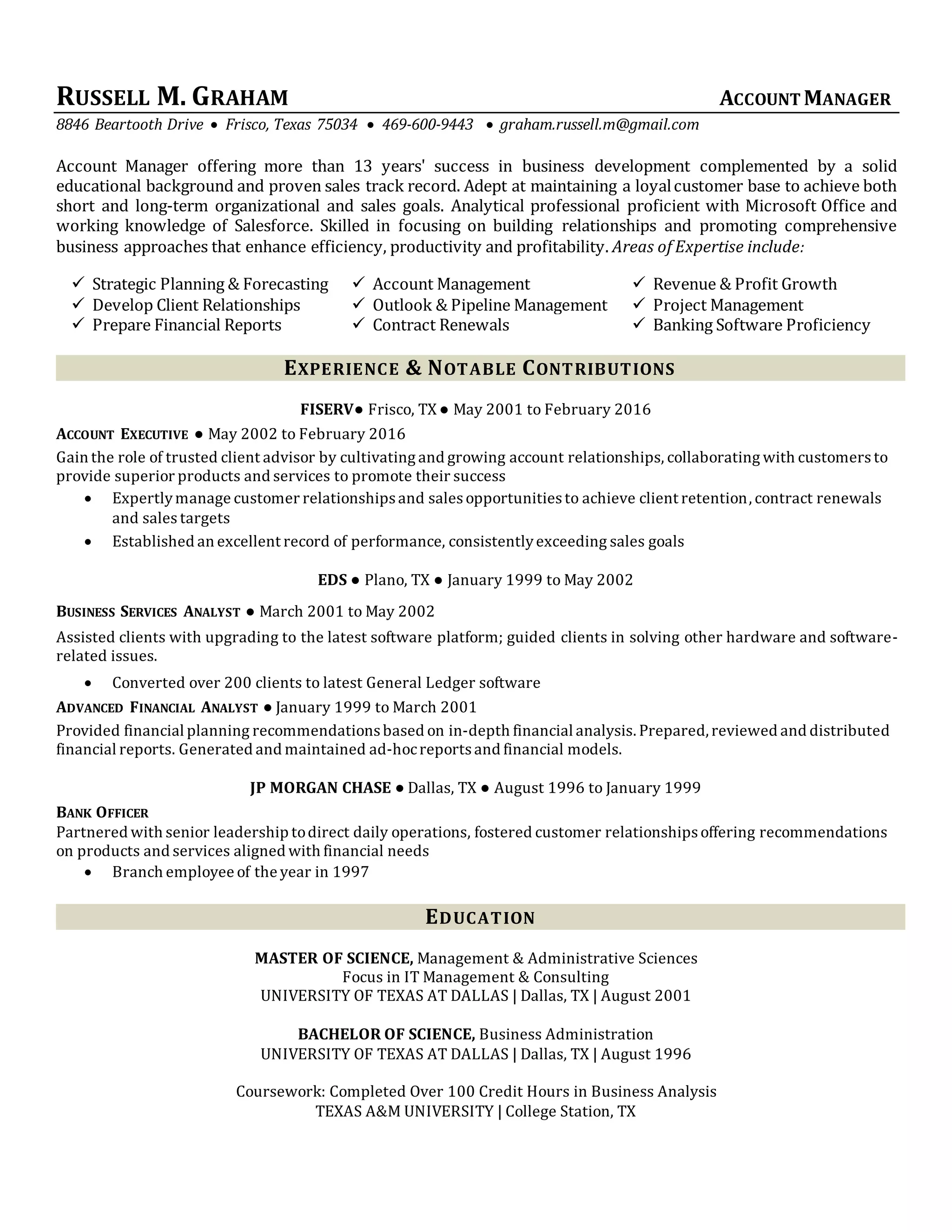Russell Graham - Resume | DOCX