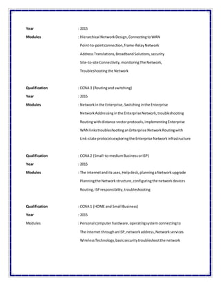 CURRICULUM VITAE OF CHAUKE RIVONINGO LYRONE RL | PDF