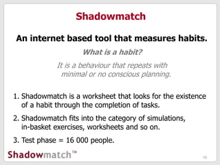 Shadowmatch client presentation 1 | PPTX | Resume Writing and Advice | Job Search