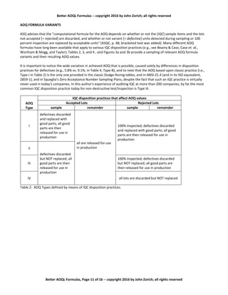 Better AOQ (and AOQL) Formulas | PDF