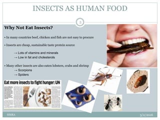 Insects as Human Food | PPTX