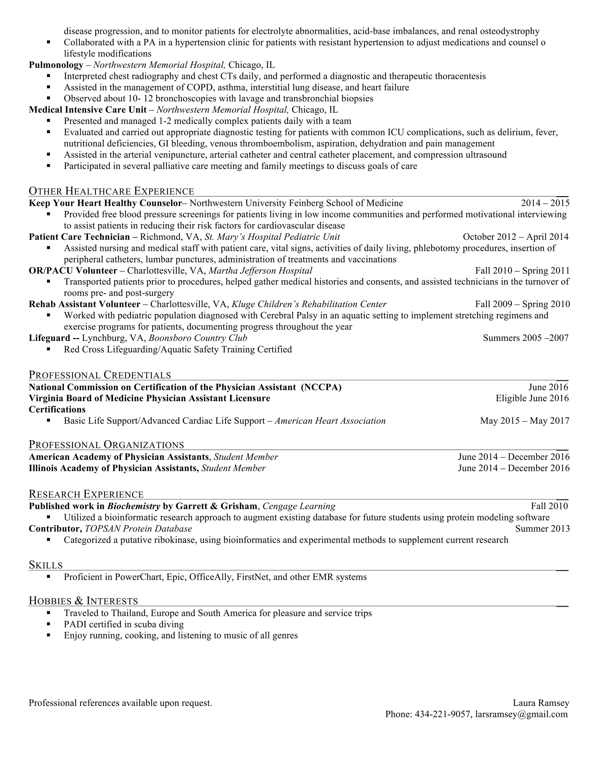 Laura R Ramsey Resume 2016 (5) | PDF
