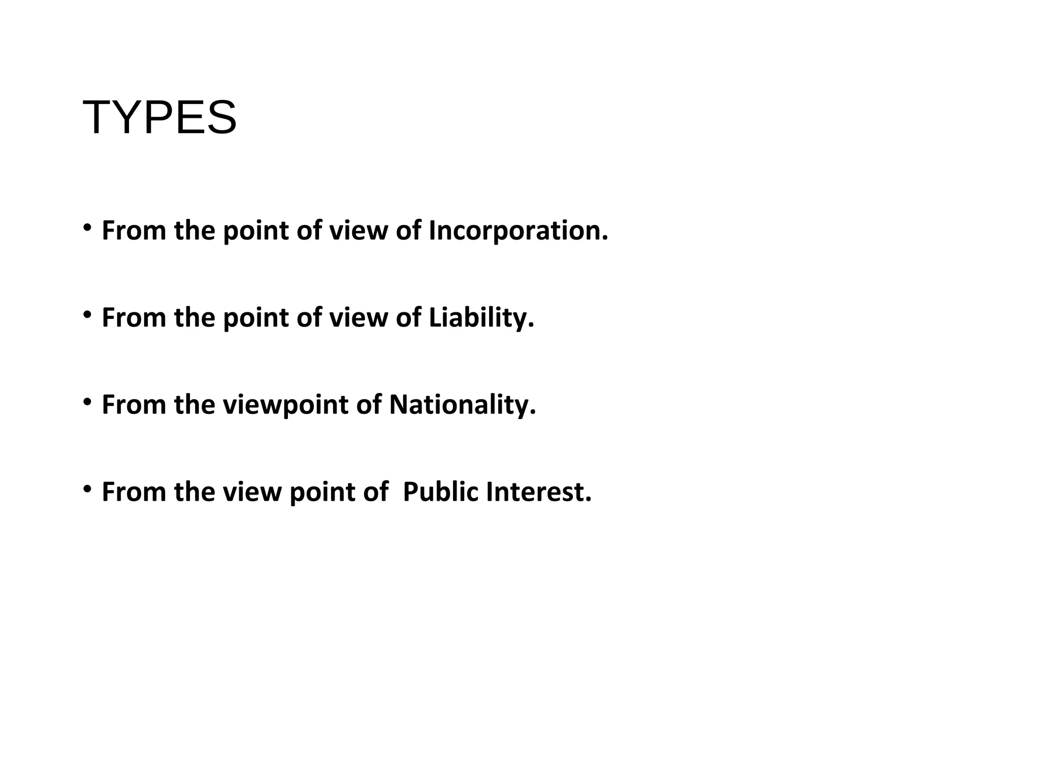 types of companies | PPT